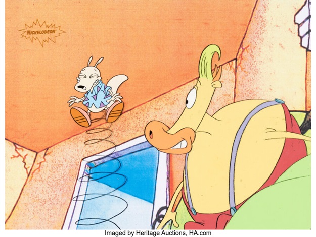 Rockos Modern Life Who Gives a Buck Rocko and Heffer Production Cel ...
