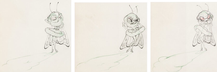 Moth and the Flame Moth Animation Drawing Sequence of 3 Walt Disney ...