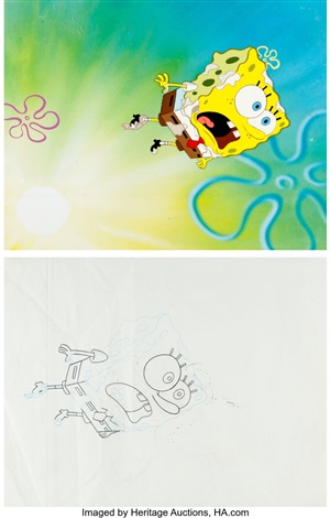 SpongeBob SquarePants Fools in April SpongeBob Production Cel and ...