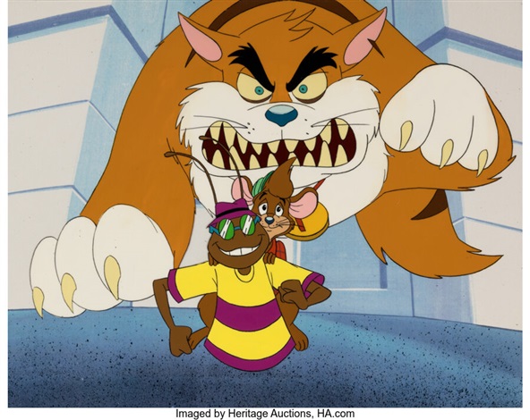 Capitol Critters Max and Moze Original Production Cel Hanna-Barbera, c ...