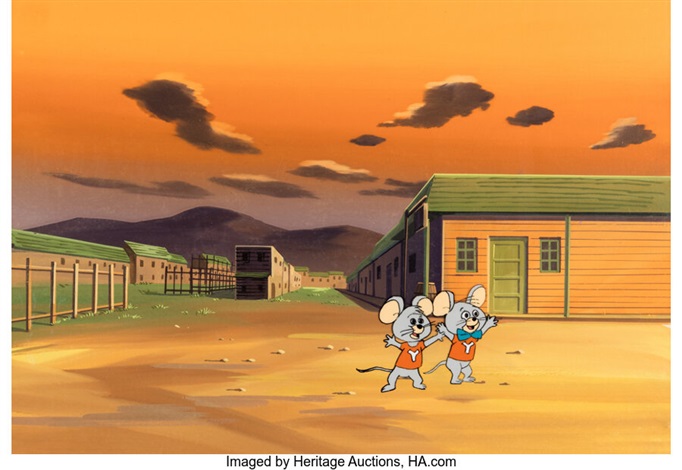 Laff-A-Lympics Pixie and Dixie Production Cel with Production ...