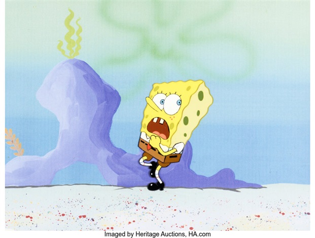 SpongeBob SquarePants Texas SpongeBob Production Cel Nickelodeon, 2000 ...