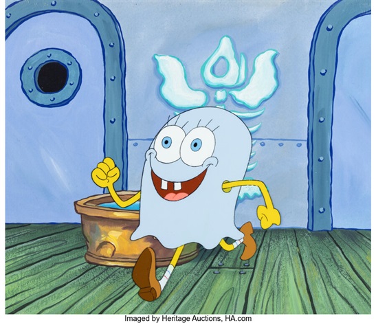 SpongeBob SquarePants Scaredy Pants SpongeBob Production Cel Master ...