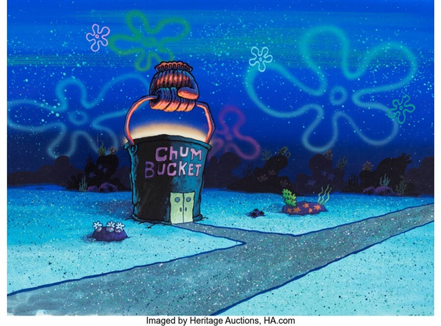 SpongeBob SquarePants Plankton Chum Bucket Production Background with ...
