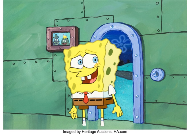 SpongeBob SquarePants SpongeBob Production Cel Setup with Master ...