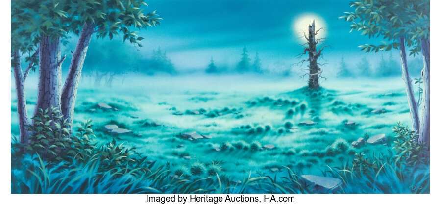 Once Upon a Forest Dead Tree Production Background Original Art Hanna ...