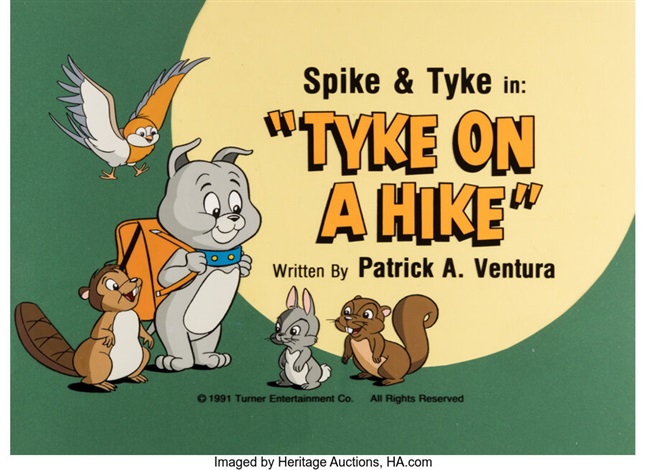 Tom Jerry Kids Tyke on a Hike Spike and Tyke Title Cel and Key Master ...