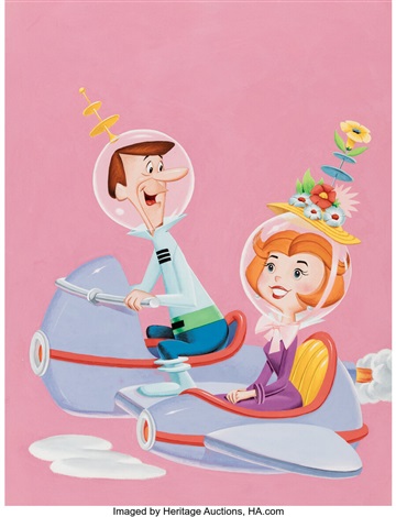 The Jetsons George and Jane Original Whitman Jigsaw Puzzle Artwork ...