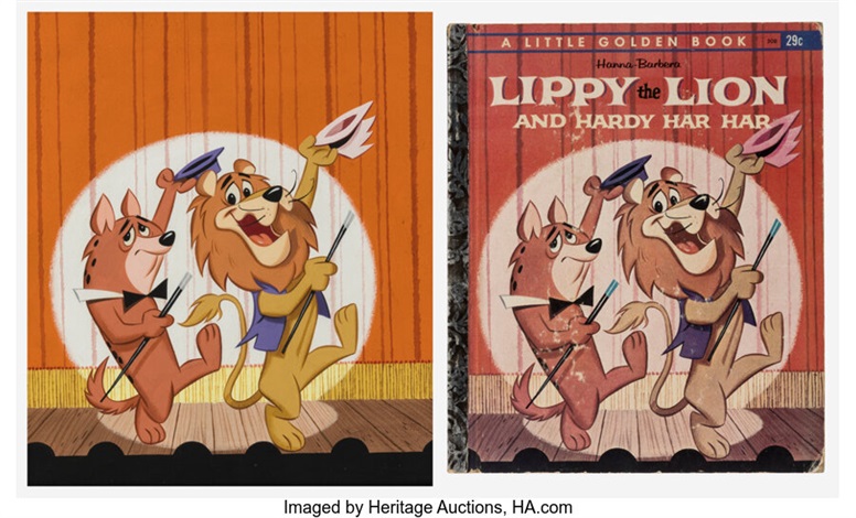 Lippy the Lion and Hardy Har Har Little Golden Book Cover Illustration ...