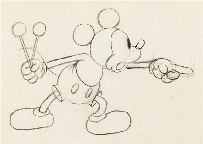 The Whoopee Party Mickey Mouse Animation Drawing Walt Disney, 1932. by ...