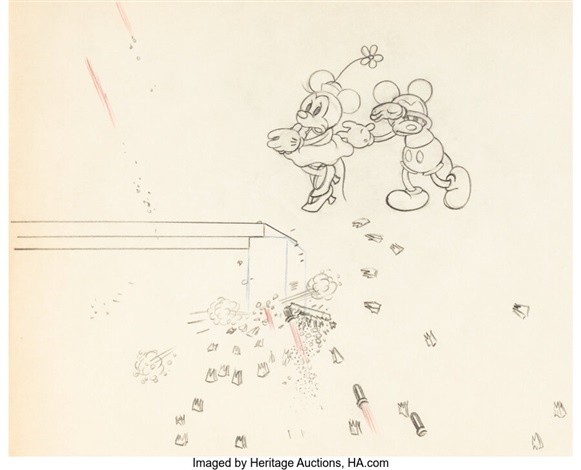 Building a Building Mickey Mouse and Minnie Mouse Animation Drawing ...