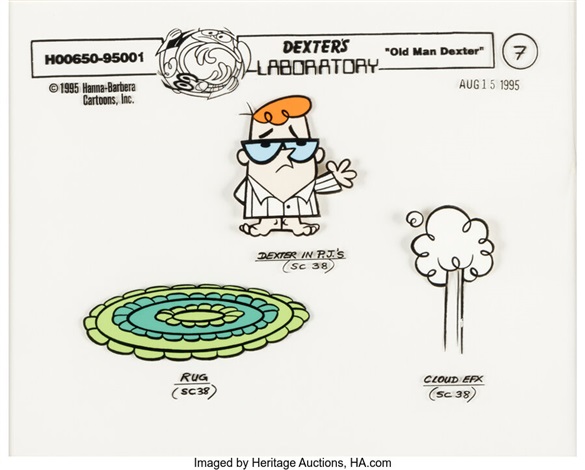 Dexters Laboratory Dexter Rare Old Man Dexter Color Model Cel Cartoon ...
