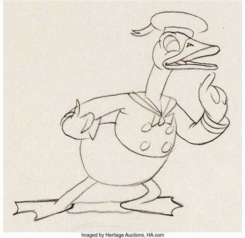 Orphans Benefit Long-Billed Donald Duck Animation Drawing Walt Disney ...