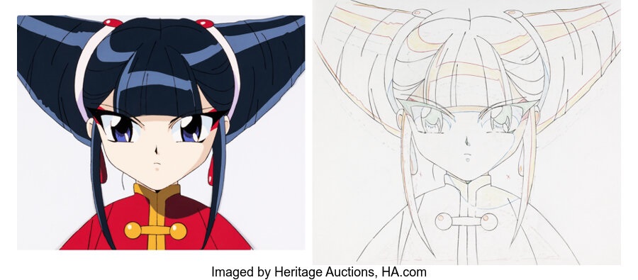 Magic Knight Rayearth The Magic Knights and Aska of Fahren Lady Aska ...