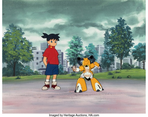 Medabots Spirits Ikki and Metabee Production Cel with Key Master ...
