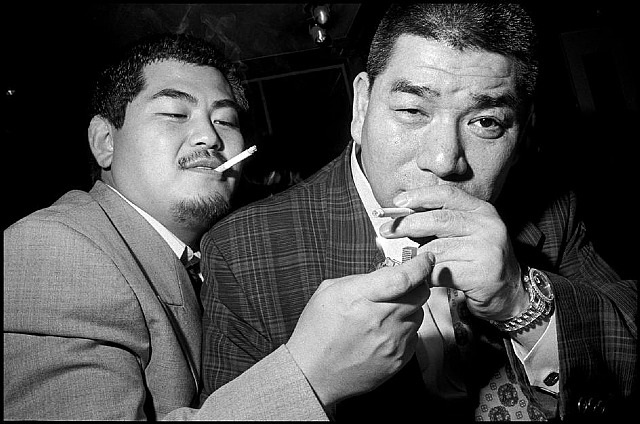 JAPAN. Asakusa. 1998. Two members of the Yakuza, Japans mafia. The ...