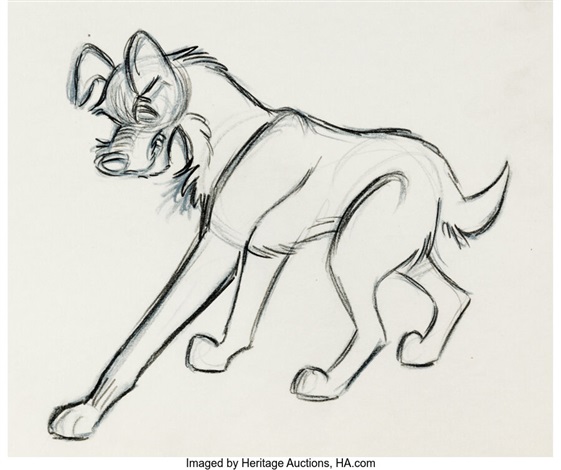 Lady and the Tramp Tramp Animation Drawing Walt Disney, 1955. by Walt ...