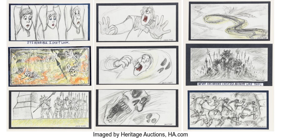 The Black Cauldron Taran, Eilonwy, Fflewddur, Henchman, and Cauldron ...