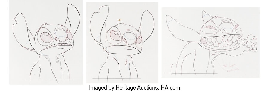 Lilo Stitch Stitch Animation Drawing and Sequence of 3 Walt Disney ...