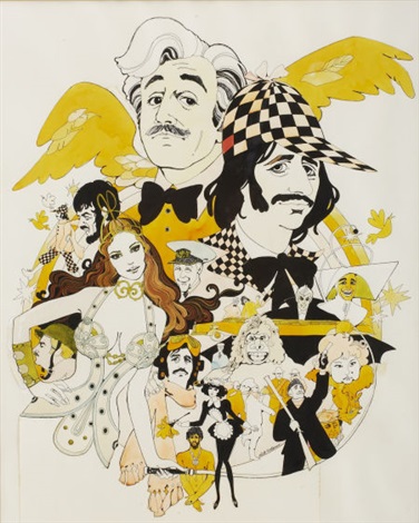 The Magic Christian, movie poster illustration by Dick Ellescas on artnet