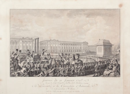 Journee du 21 Janvier, le mort de Louis Capet sur la Place de la ...