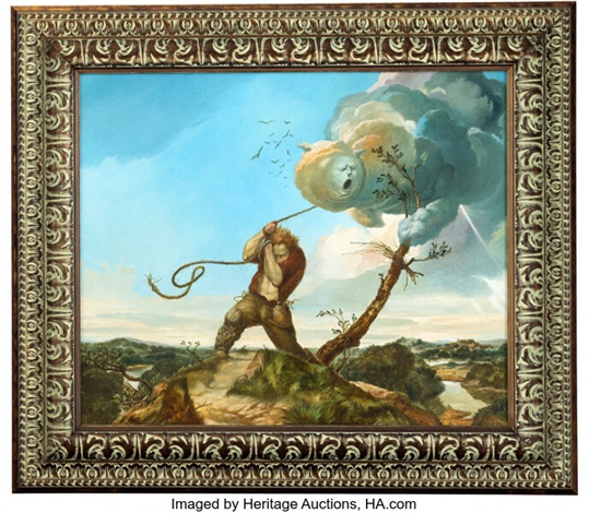 The Cloud Tamer Painting Original Art by Viktor Safonkin on artnet