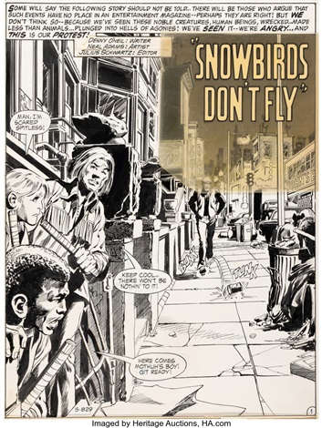 Neal Adams Green LanternGreen Arrow 85 Splash Page 1 Original Art DC ...