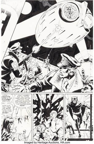 Dave Gibbons Watchmen 8 Story Page 16 Nite Owl and Silk Spectre ...