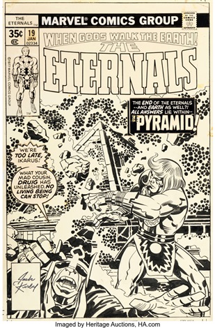 Jack Kirby, Frank Giacoia, and Mike Royer The Eternals 19 Cover and ...