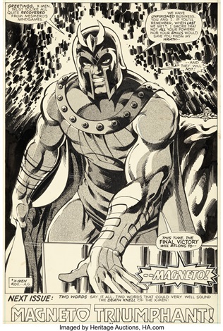 John Byrne and Terry Austin The X-Men 111 Magneto Splash Page 17 ...