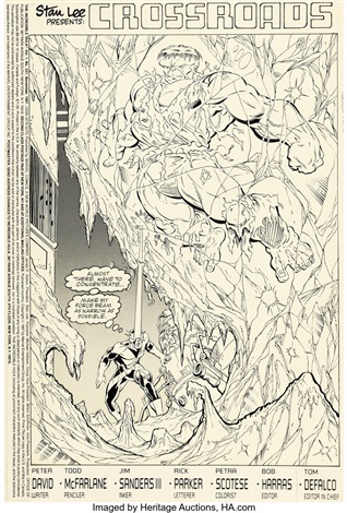Todd McFarlane and Jim Sanders III The Incredible Hulk 337 Splash Page ...