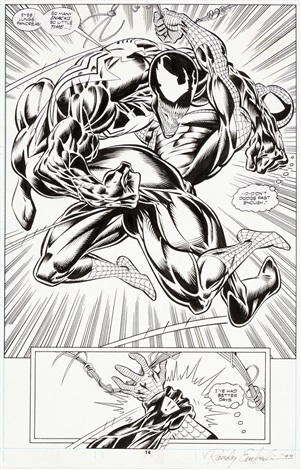 Mark Bagley and Randy Emberlin The Amazing Spider-Man 374 Story Page 10 ...