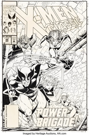 Tom Grummett and Terry Austin X-Men Classic 99 Cover Original Art ...