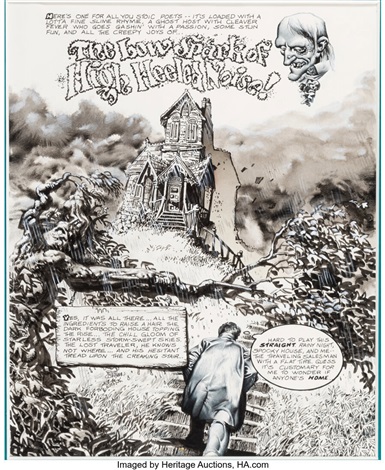 Richard Corben Creepy 57 Splash Page 1 Original Art Warren, 1973 by ...