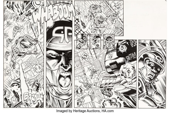 Rodney Ramos G-Police Video Game Ad Original Art PS1, PsygnosisDC ...