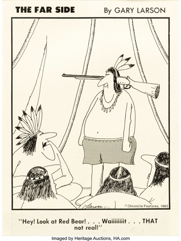 Gary Larson Far Side Daily Comic Strip Original Art dated 8-17-1983 ...