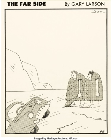 Gary Larson Far Side Daily Comic Strip Original Art dated 8-21-1985 ...
