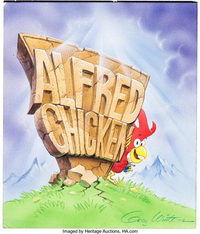 Greg Winters Alfred Chicken for NES Preliminary Cover Original Art ...