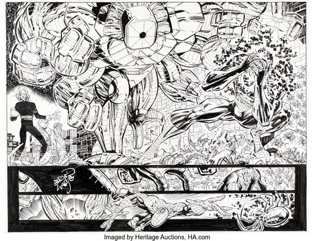 Erik Larsen and Rodney Ramos The Amazing Spider-Man 21 Double Page ...