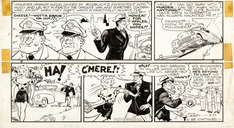 Al Capp Lil Abner Sunday Comic Strip Original Art dated 8-24-47 by Al Capp on artnet
