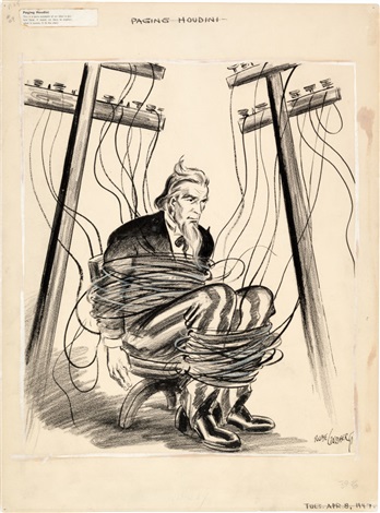 Rube Goldberg - Editorial Cartoon Original Art Group of 3 by Rube ...