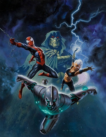 Alex Horley Comics Buyers Guide 1609 Cover and Cover Preliminary Sketch ...