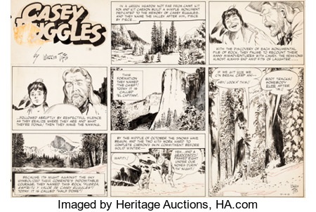 Warren Tufts Casey Ruggles Sunday Comic Strip Original Art dated 10-14 ...