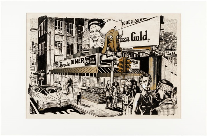 Spain Rodriguez Doggie Diner Illustration Original Art by Manuel ...