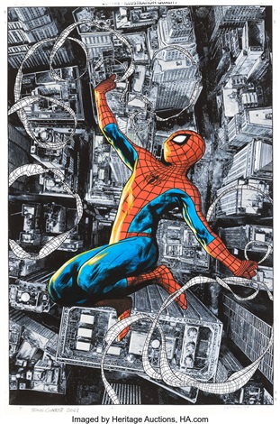 Travis Charest Amazing Spider-Man 1 Variant Cover Original Art Marvel ...
