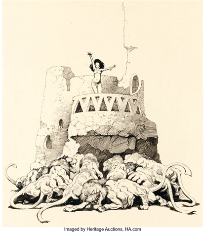 Frank Frazetta The Gods of Mars The Warlord of Mars Interior ...