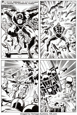 Jack Kirby and Joe Sinnott Fantastic Four 83 Story Page 8 Inhumans ...