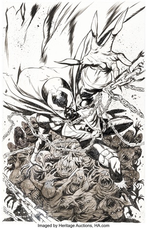Sanford Greene Spawn 336 Cover Original Art Image, 2022 by Sanford ...