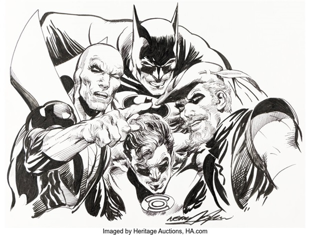 Neal Adams - DC Heroes Illustration Original Art undated by Neal Adams ...