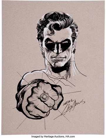 Neal Adams - Green Lantern Hal Jordan Illustration Original Art c. 1980 ...